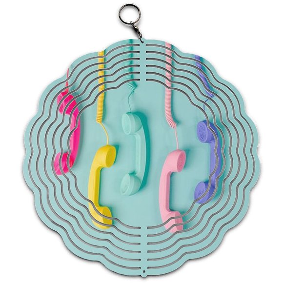 Design | Telephone Pastel Color Design Wind Spinner | Poshmark